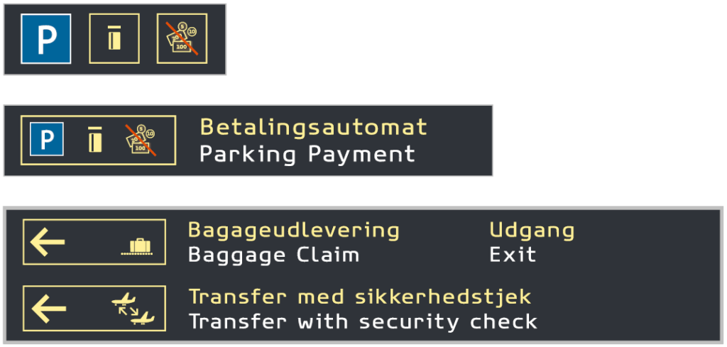 Billund Airport | Piktogrammer